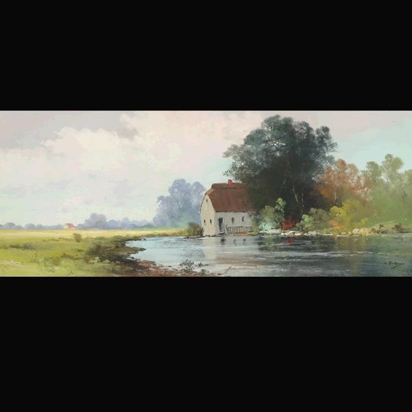 Clarence E. Braley | House on the Waters Edge | MutualArt