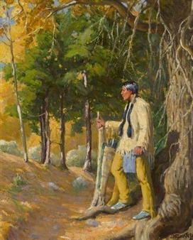 Joseph Henry Sharp | Indian Pueblo Children | MutualArt