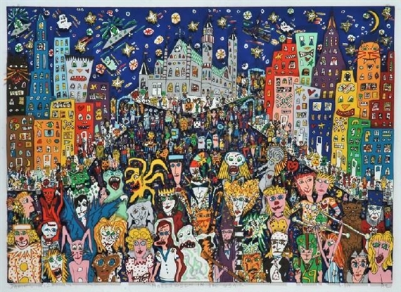 James Rizzi | Halloween in the USA (1986) | MutualArt
