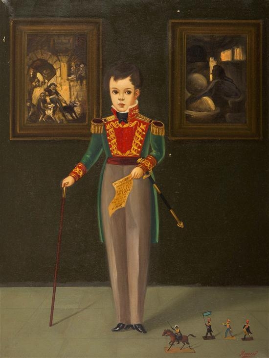 Horacio Rentería Rocha | Portrait of a Boy in Uniform | MutualArt