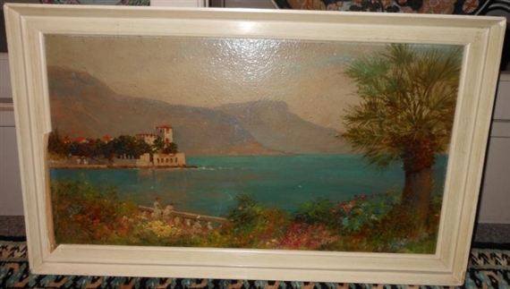 Harry Foster Newey | Mediterranean coastal scene | MutualArt