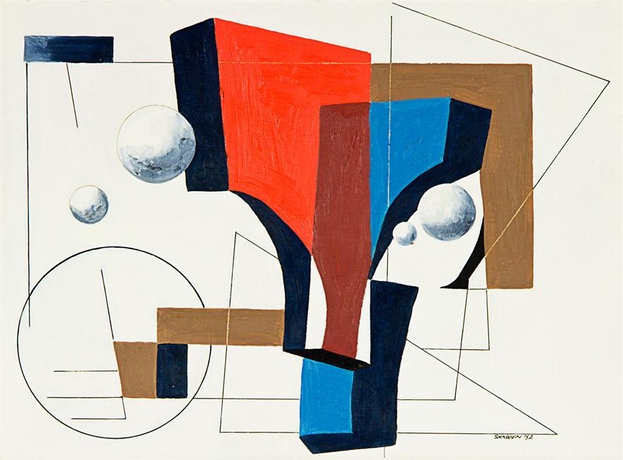 John Pine Snadden | Spatial Composition (1952) | MutualArt