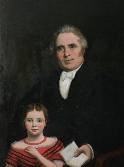 James Barry | Portrait of Michael Mulvaney and his Grand Daughter Mary ...