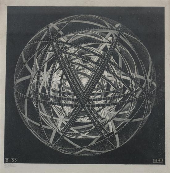 Maurits Cornelis Escher | Concentric Rinds (1953) | MutualArt