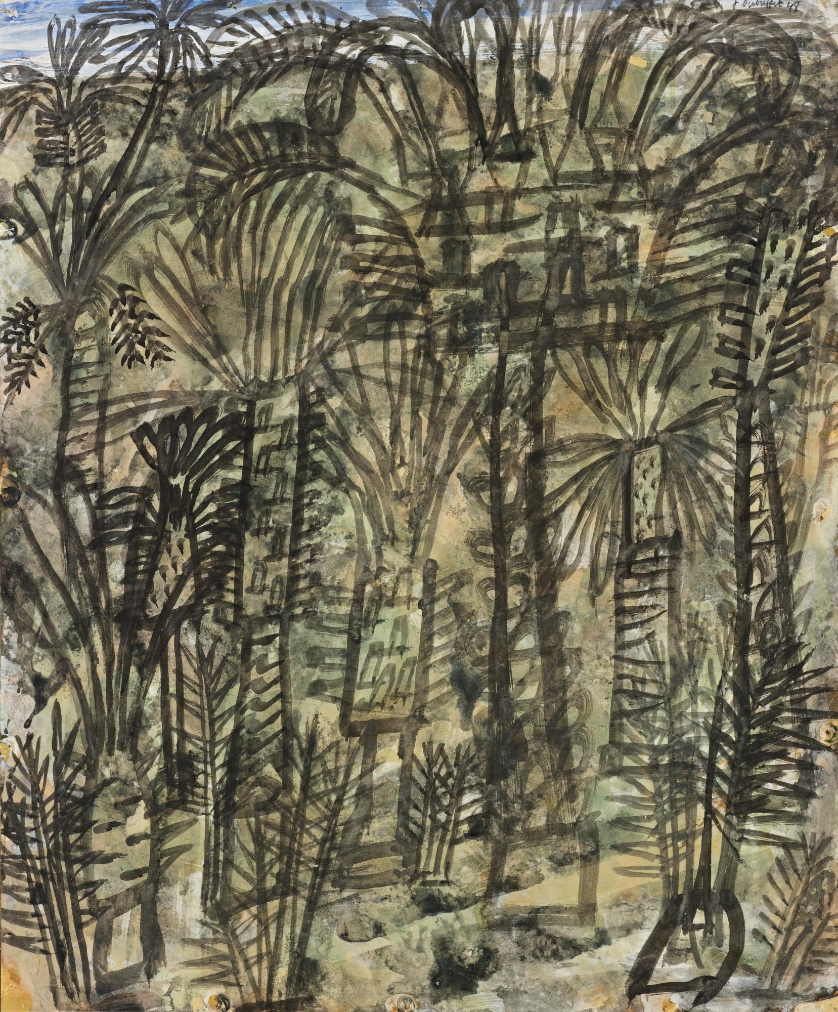 Jean Dubuffet | Palmeraie (1948) | MutualArt