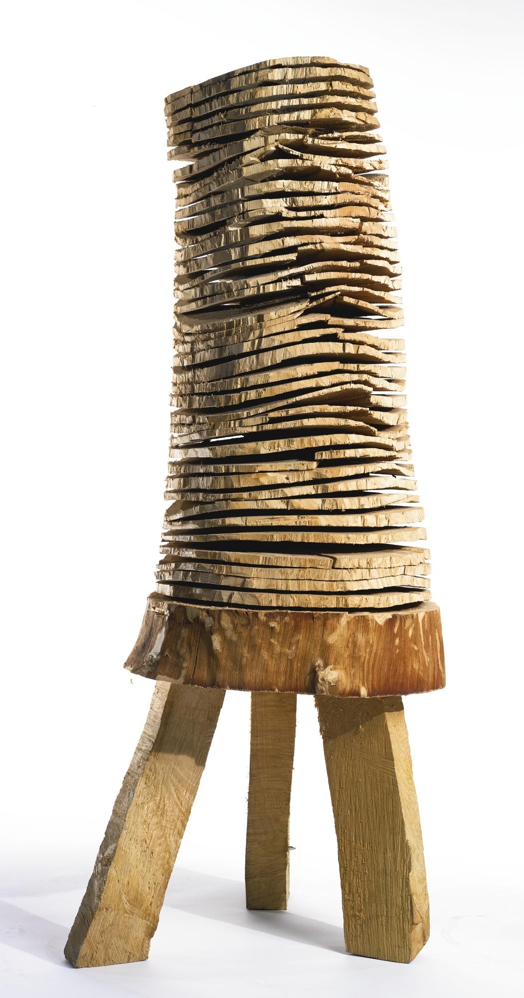 David Nash | Crack and Warp Stacked Wood | MutualArt