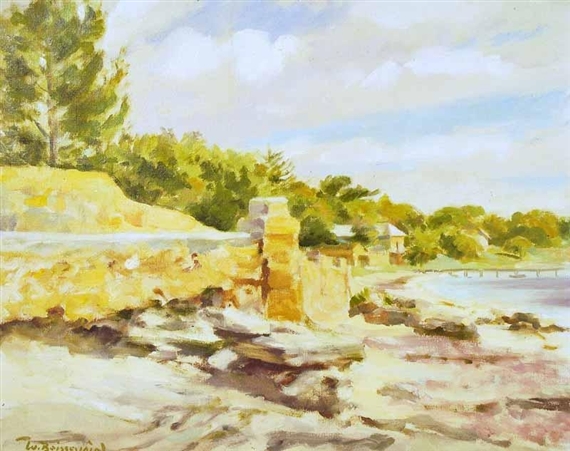 William Boissevain | Retaining Wall, Rottnest (1960) | MutualArt