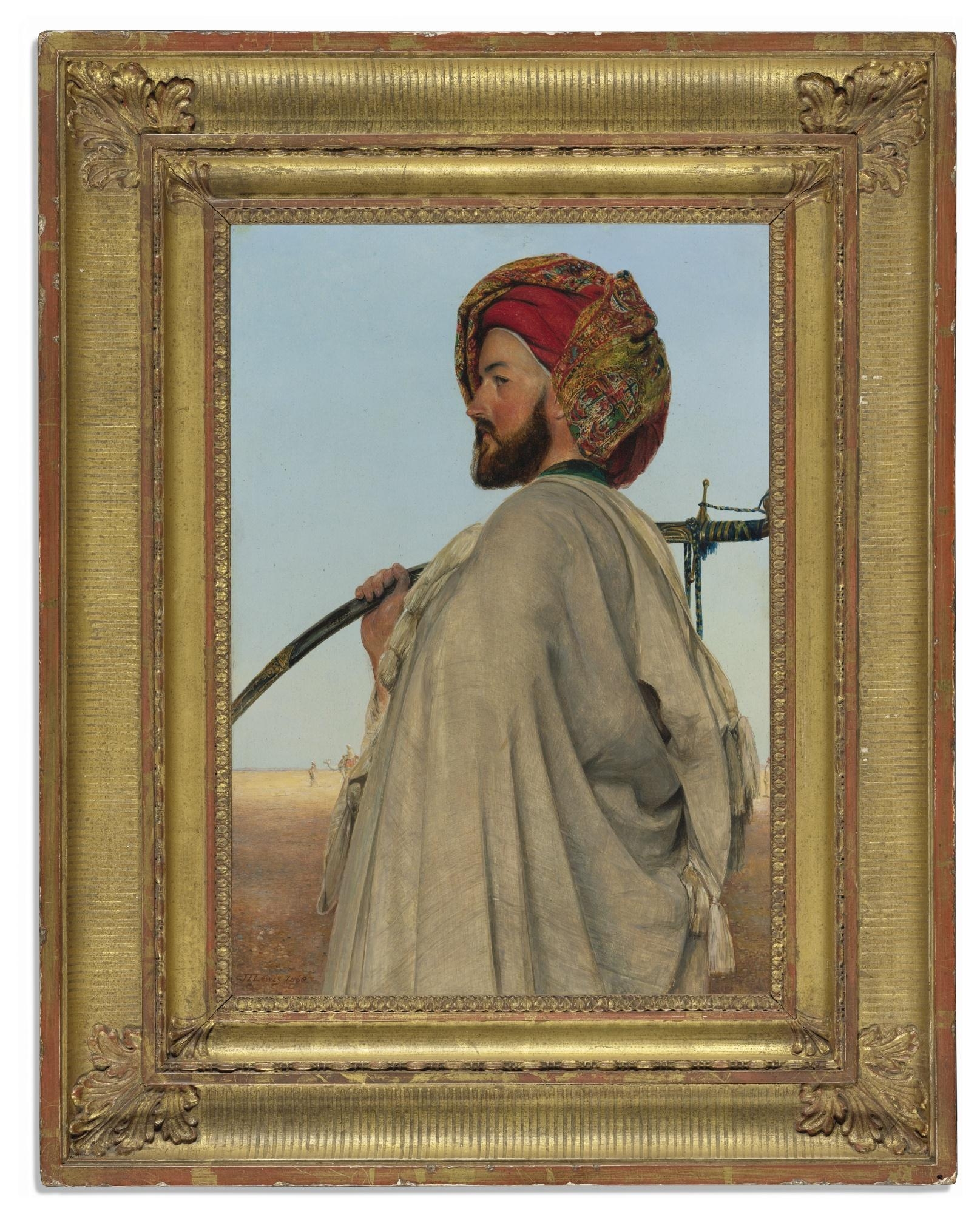 John Frederick Lewis | A Memlook Bey, Egypt (1868) | MutualArt