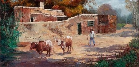 Rita Hoffman Shulak | Lone Indian Cattle Driver | MutualArt