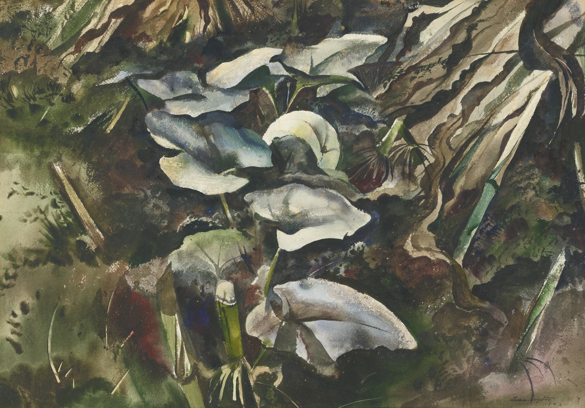Andrew Wyeth | WINTER CORN FIELDS (1942) | MutualArt