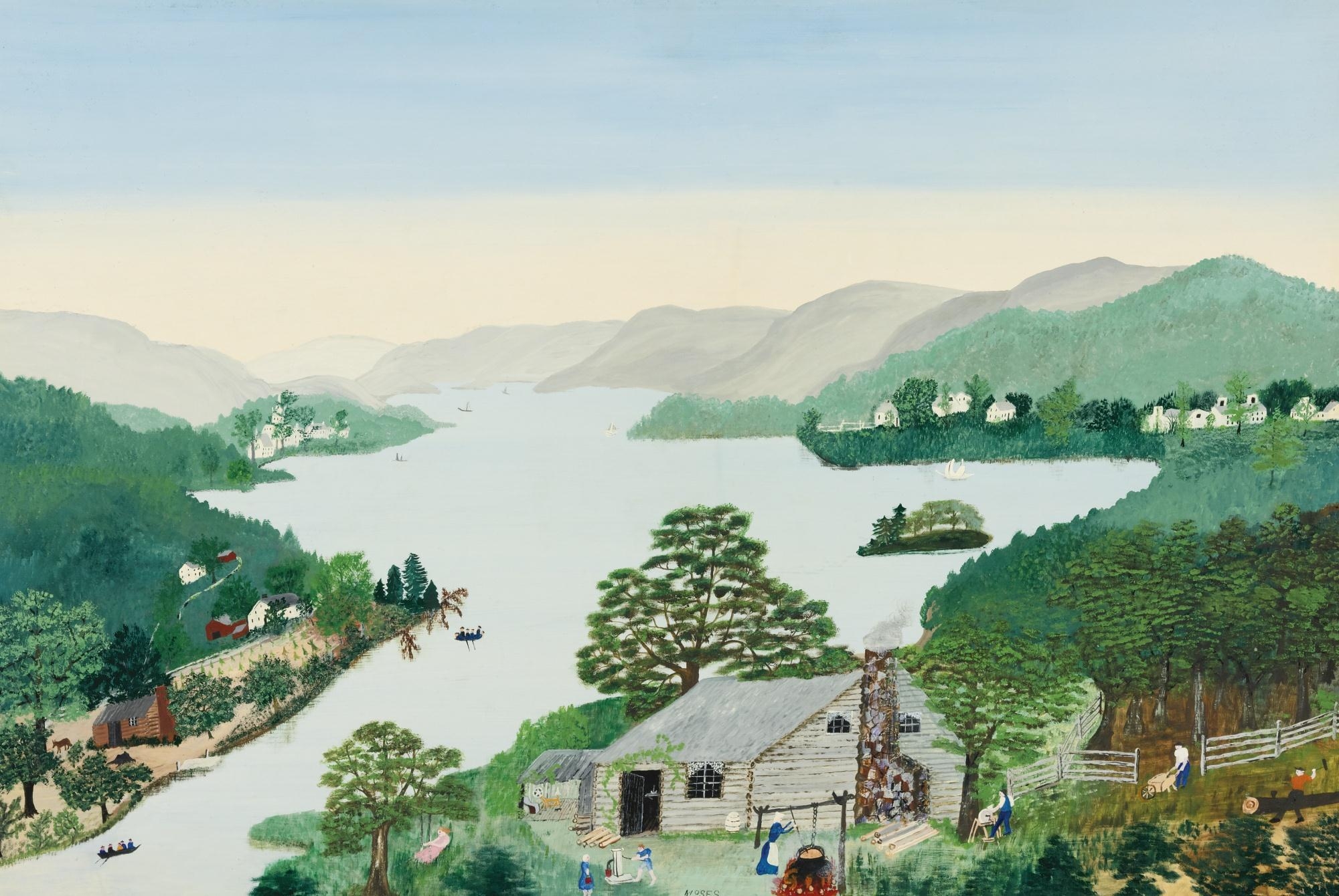 Grandma Moses | Sugaring Off (1944) | MutualArt