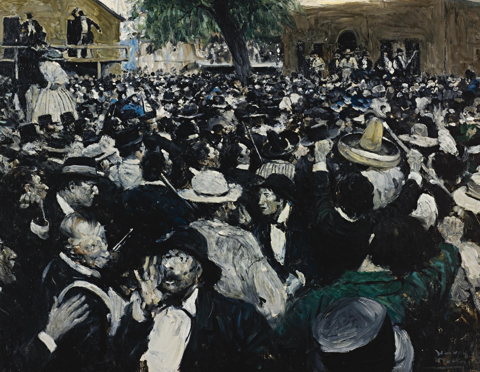 Harvey Thomas Dunn | From the Balcony Thomas King Continued to Harangue ...