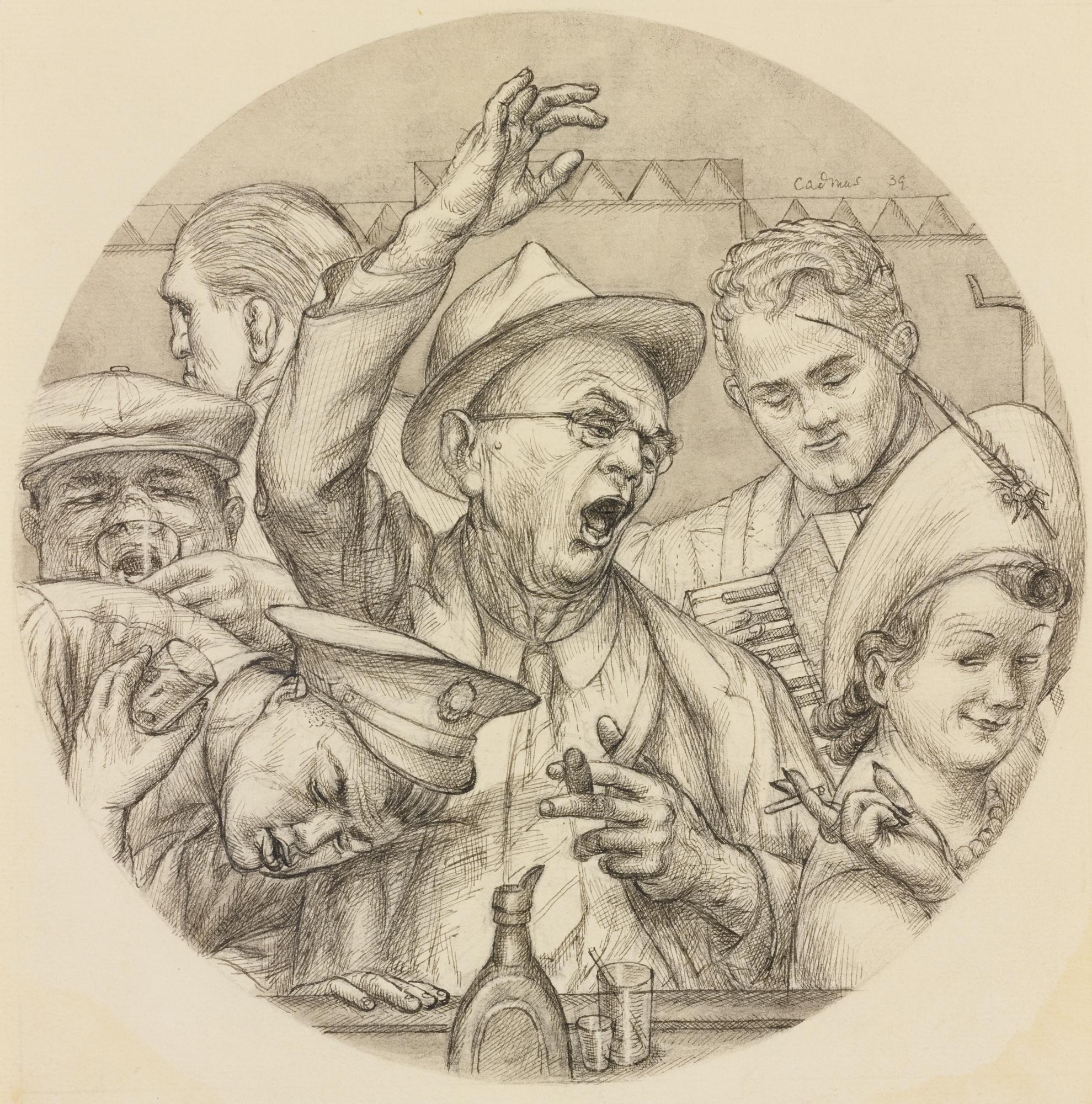 Paul Cadmus | Hinky Dinky Parley Voo | MutualArt