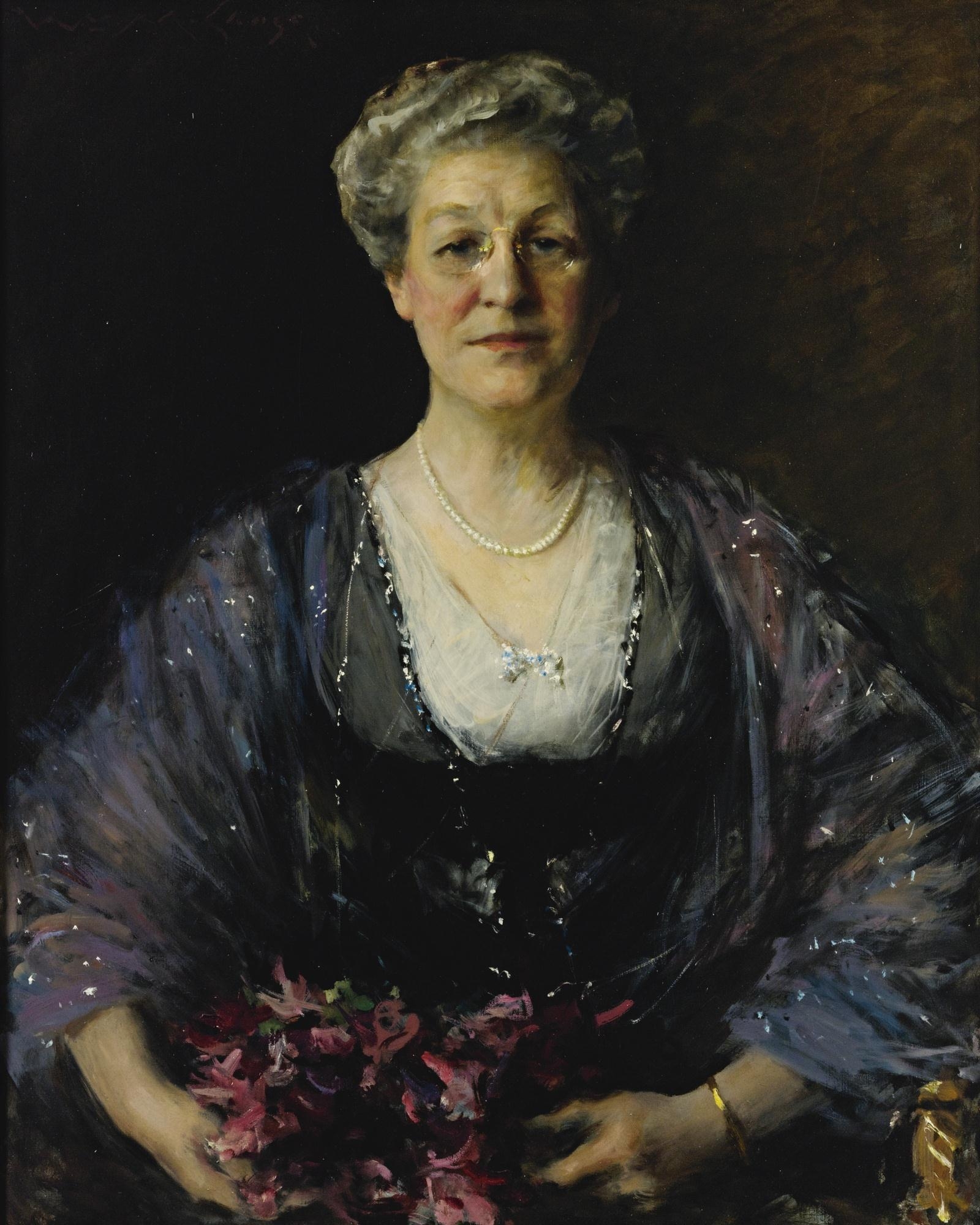 William Merritt Chase | Portrait of Esther M. Groome (1912) | MutualArt