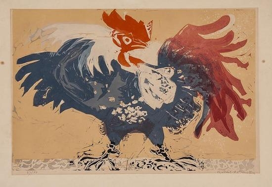 Michael Rothenstein | Cockerel Turning Around (1956) | MutualArt