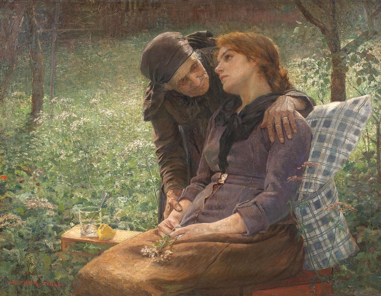 Walter Firle | A YOUNG AND AN OLD WOMAN | MutualArt