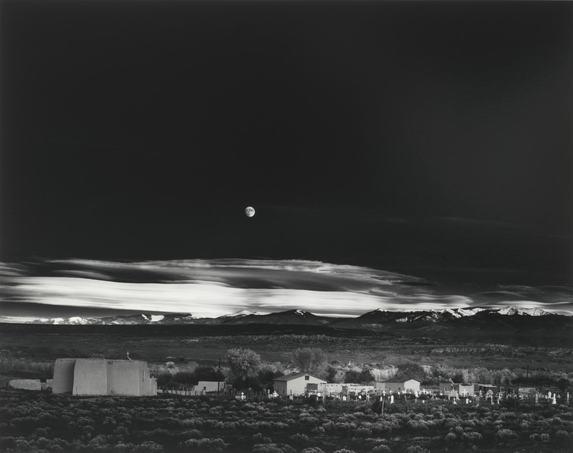 Ansel Adams | MOONRISE, HERNANDEZ, NEW MEXICO (Circa 1941) | MutualArt