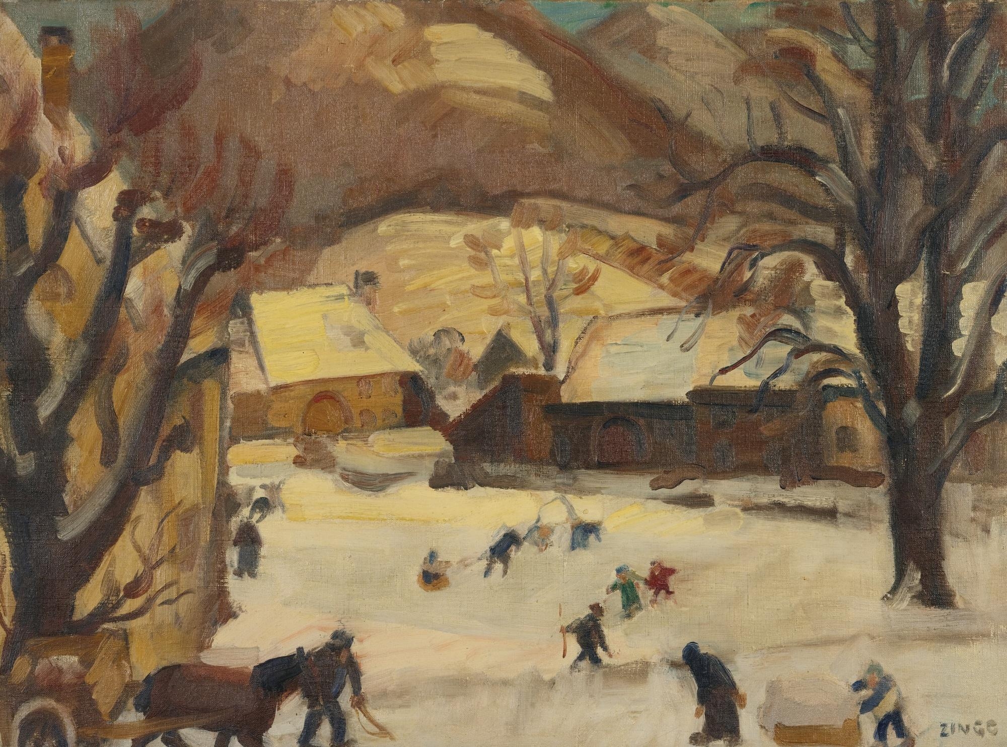 Jules Émile Zingg | Paysage en hiver | MutualArt