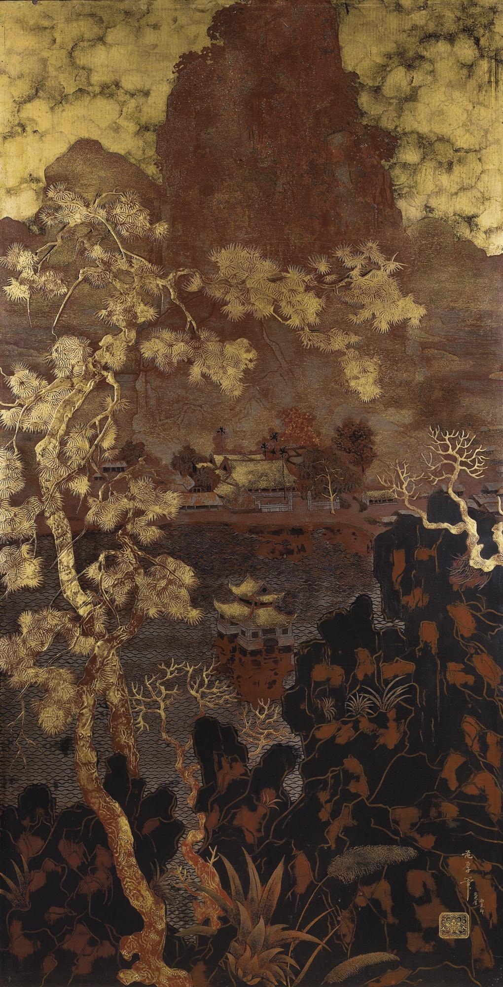 Pham Hau | VIEW OF THE THAY PHUONG PAGODA | MutualArt