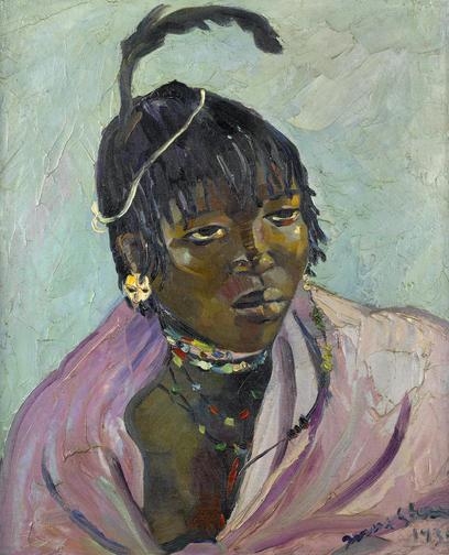 Irma Stern | Portrait of an Indian woman (1934) | MutualArt