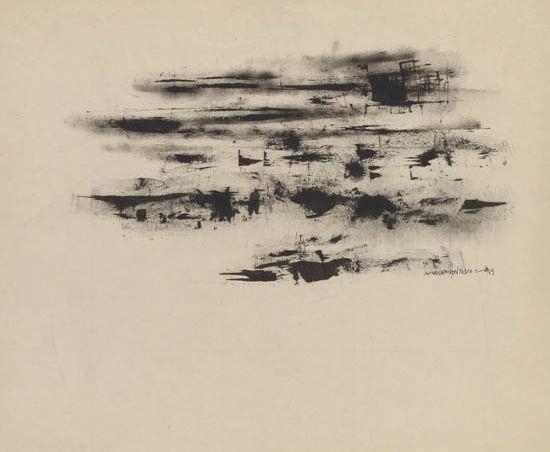 Norman Lewis | Untitled (Circular Procession of Figures) (1953) | MutualArt