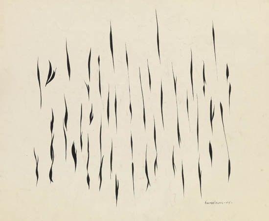 Norman Lewis | Untitled (Circular Procession of Figures) (1953) | MutualArt