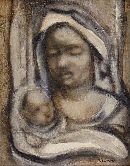 Charles Sebree | Mother and Child (Circa 1950) | MutualArt