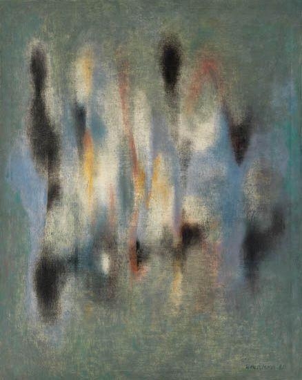 Norman Lewis | Untitled (Circular Procession of Figures) (1953) | MutualArt