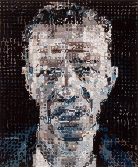 Chuck Close | Alex (Alex Katz) (1991) | MutualArt