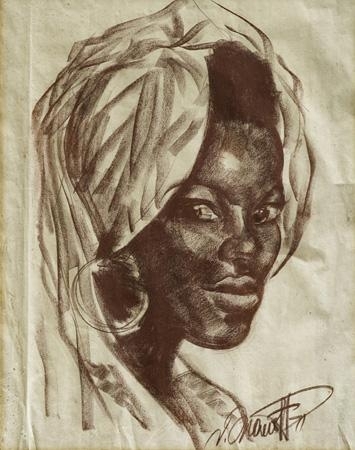 Victor Archipovich Ivanoff | Portrait of an African Woman (1971 ...