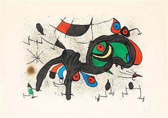 Joan Miró | Le pêcheur d'éponges (M. 697) (1971) | MutualArt