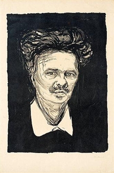 Edvard Munch | August Strindberg (1896) | MutualArt