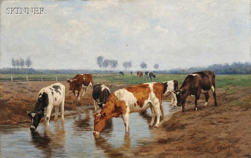 Baisch Hermann | Cattle Watering | MutualArt