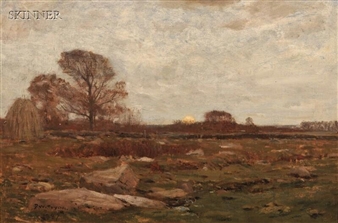 Dwight William Tryon | Landscape at Dusk | MutualArt