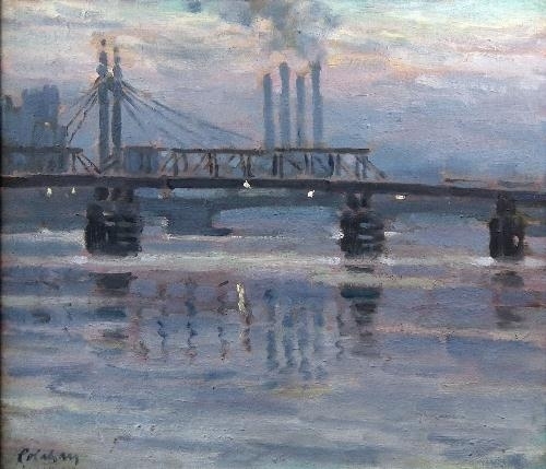 Colin Colahan | Nightfall on the Thames | MutualArt