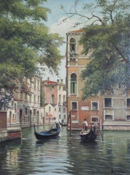 Umberto Zini | Venetian Canal | MutualArt
