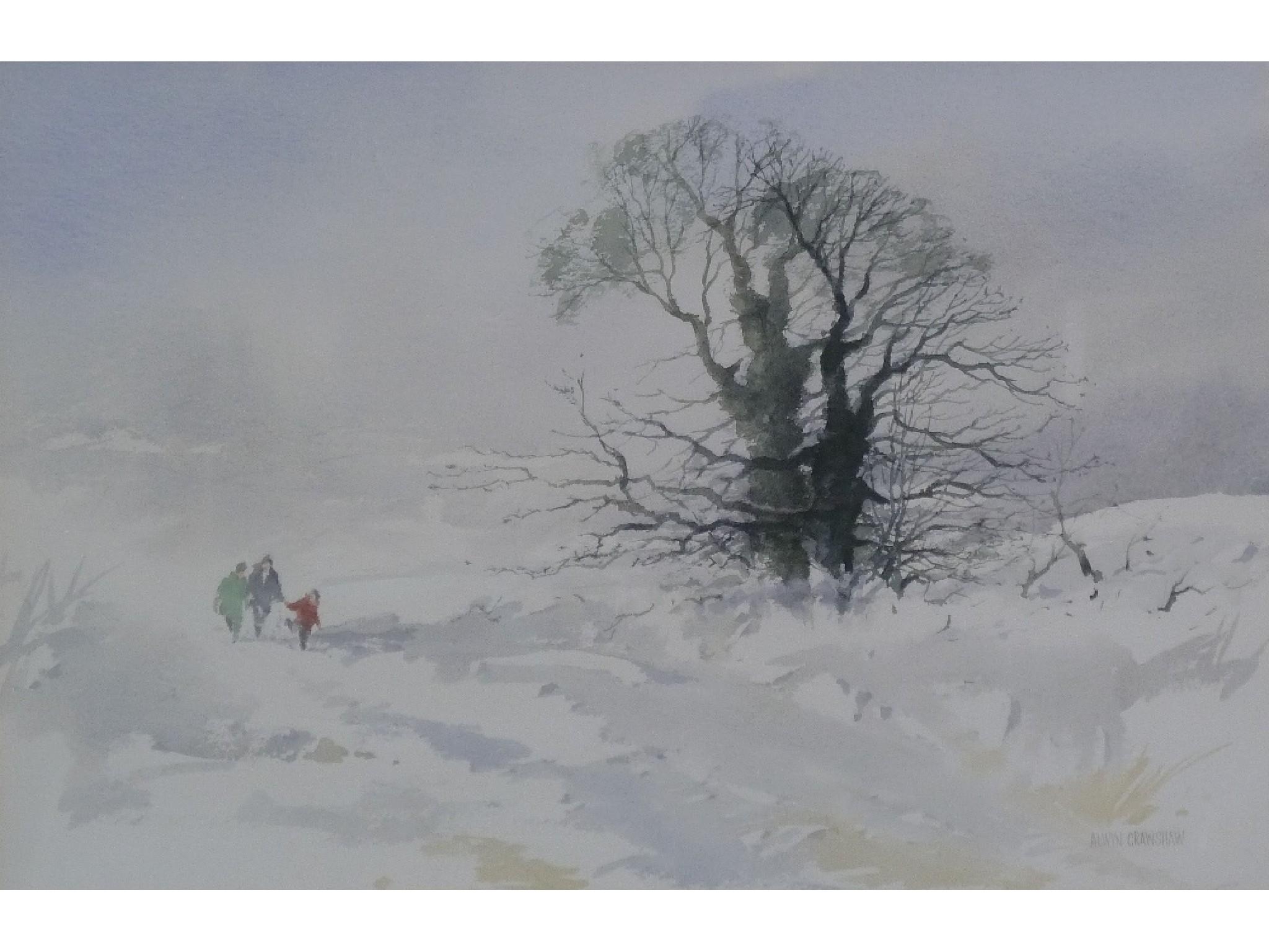 Alwyn Crawshaw | Walk in the snow | MutualArt