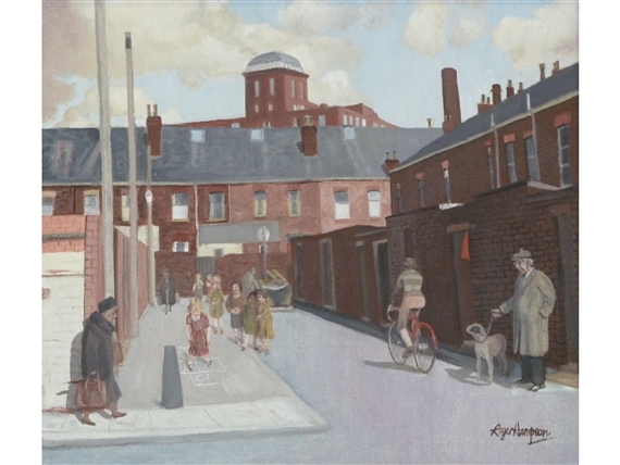 Roger Hampson | Back Street, Bolton | MutualArt