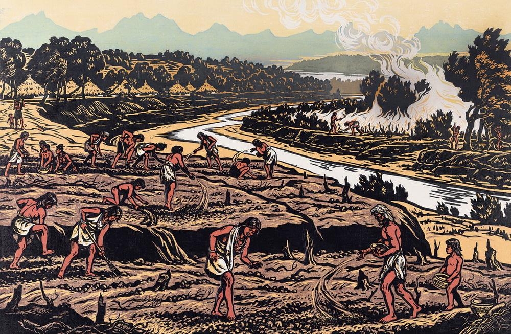 Li Hua | PICTURE OF TRADE IN PRIMITIVE SOCIETY (1973) | MutualArt