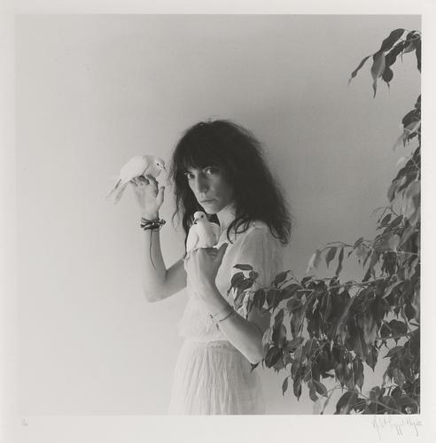 Robert Mapplethorpe | Patti Smith with Doves (1979) | MutualArt