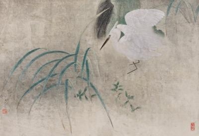 Jiang Hongwei | LOTUS AND BIRD (2002) | MutualArt