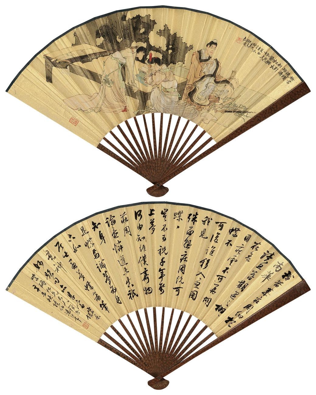 Ren Yi | Reading Under Candlelight (1871) | MutualArt