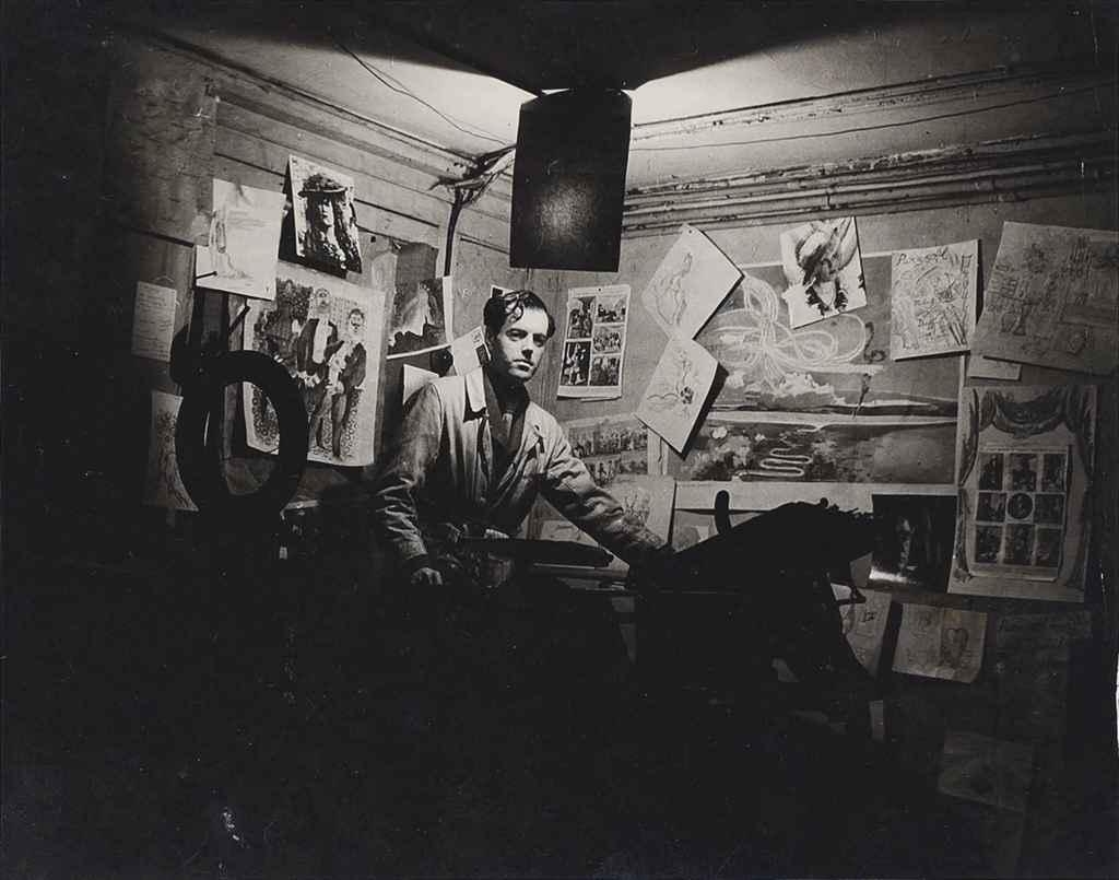 John Deakin | 2 Works: Simon Fleet in his studio (1950) | MutualArt