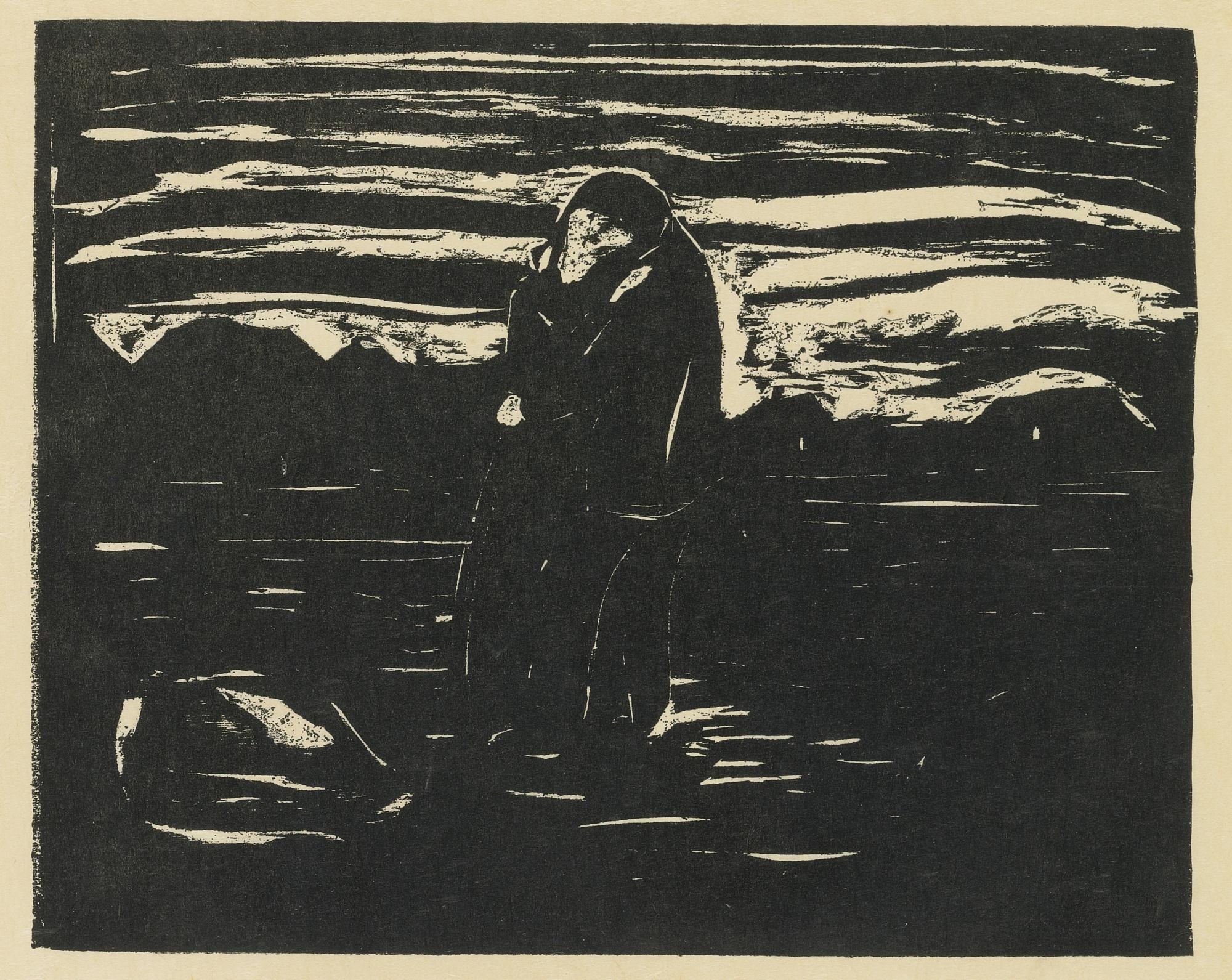 Edvard Munch | Kiss in the field (1905) | MutualArt
