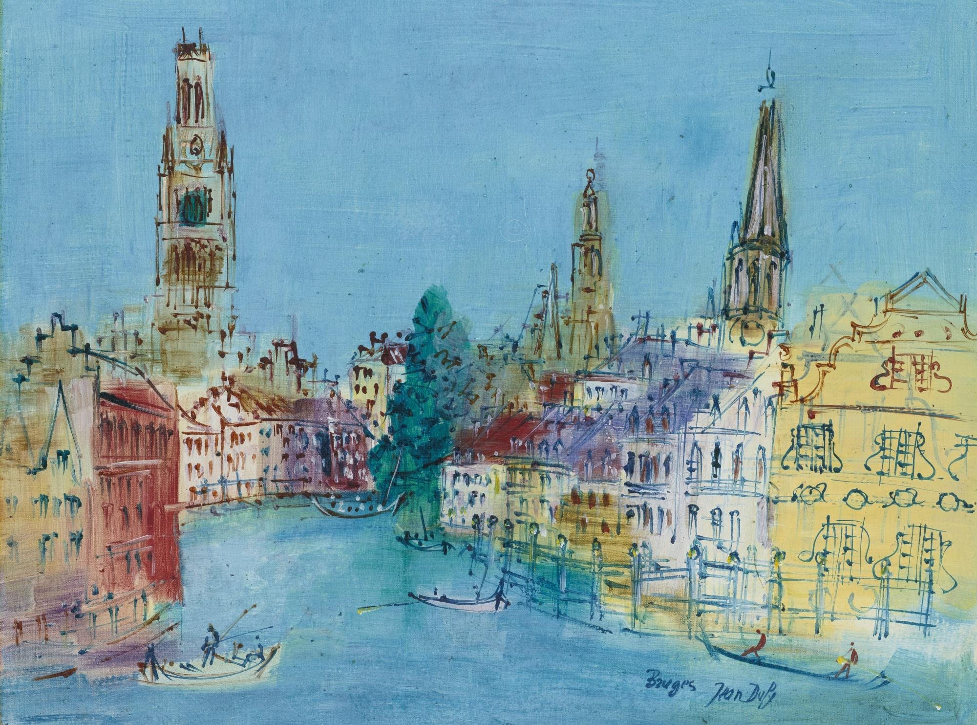 Jean Dufy | BRUGES (1956 - 1958) | MutualArt