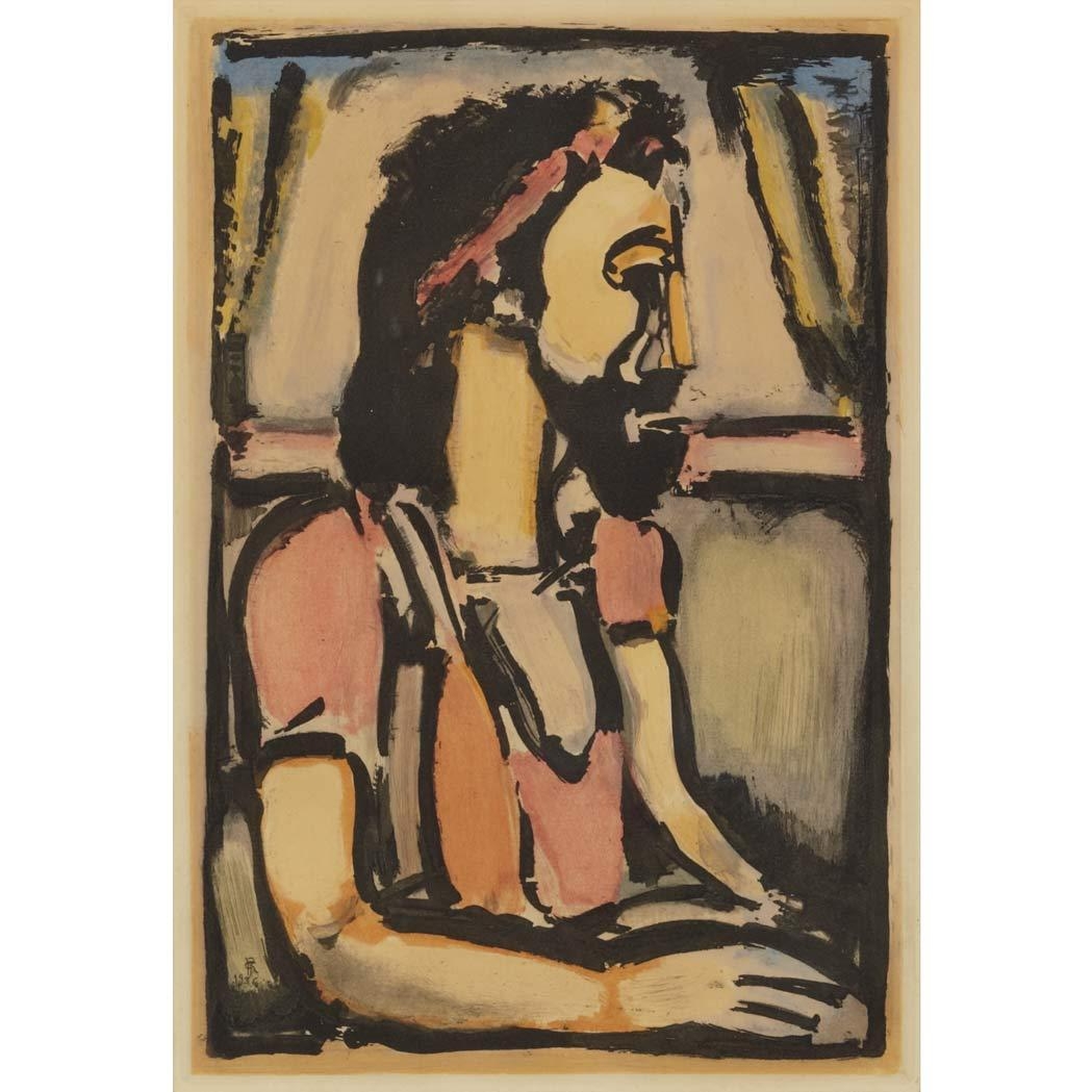 Georges Rouault | Christ de Profil (1936) | MutualArt