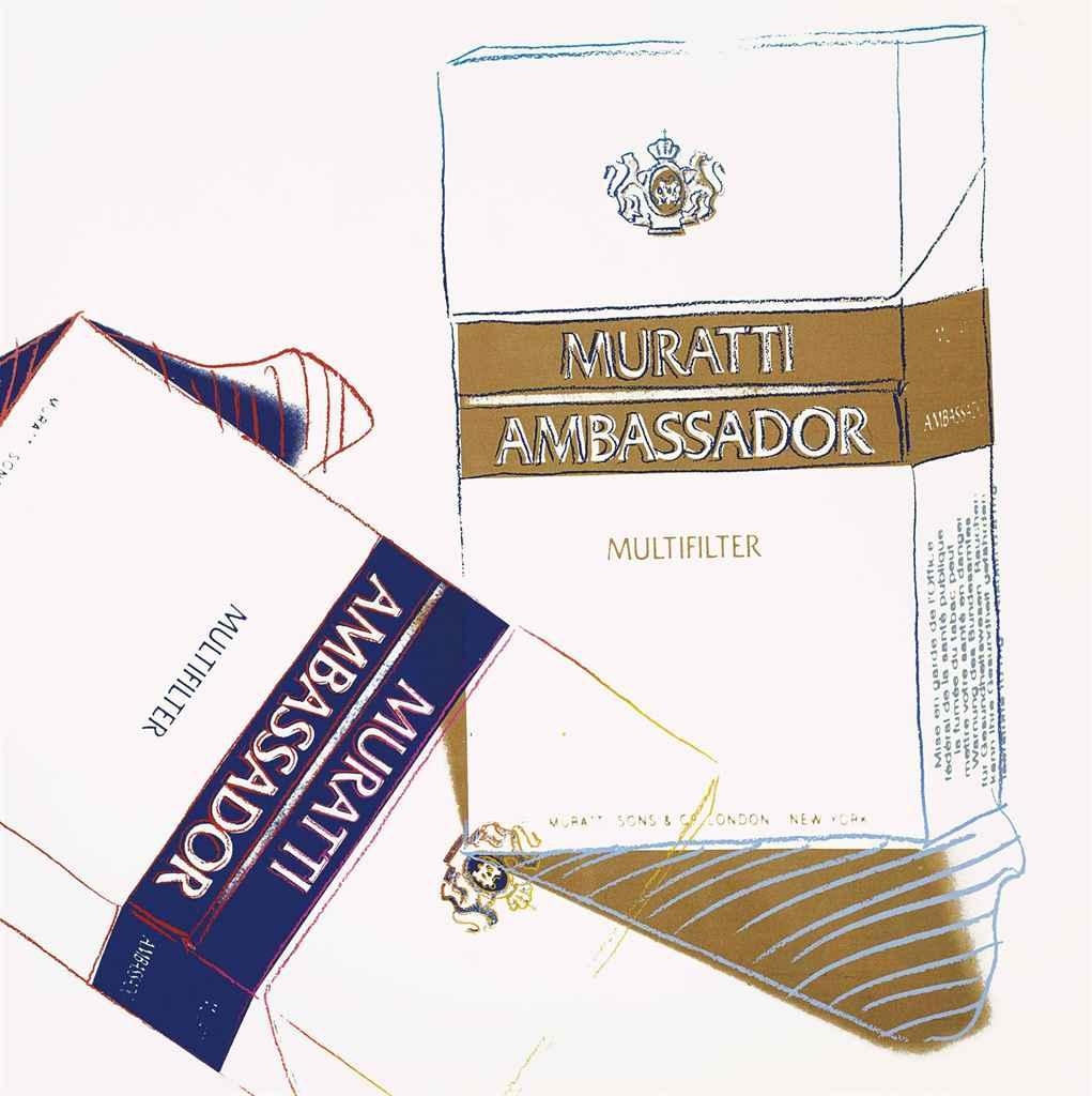 Andy Warhol | Muratti Ambassador Cigarettes (Circa 1984) | MutualArt