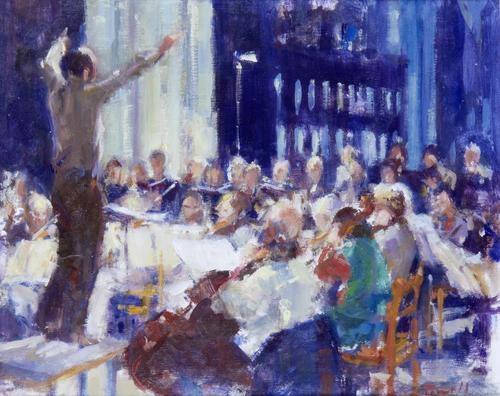 Jonathan Trowell | Rehearsal at St Margarets, Kings Lynn | MutualArt