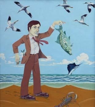 David Brooke | Man on the Beach (1983) | MutualArt