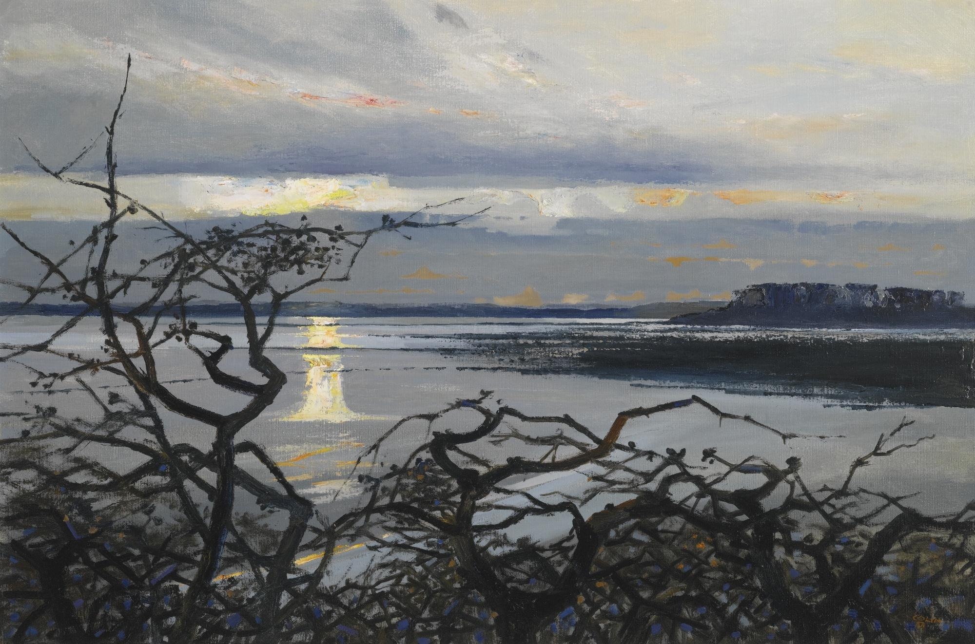 Colin Middleton | FEBRUARY EVENING: GREY ABBEY (1979) | MutualArt